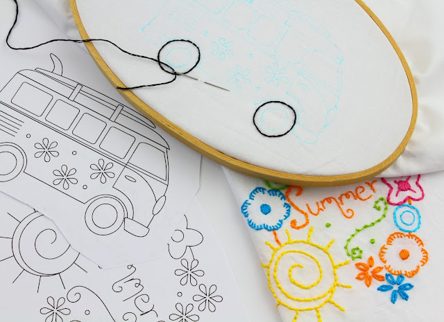 big B: Summer Embroidery Pattern