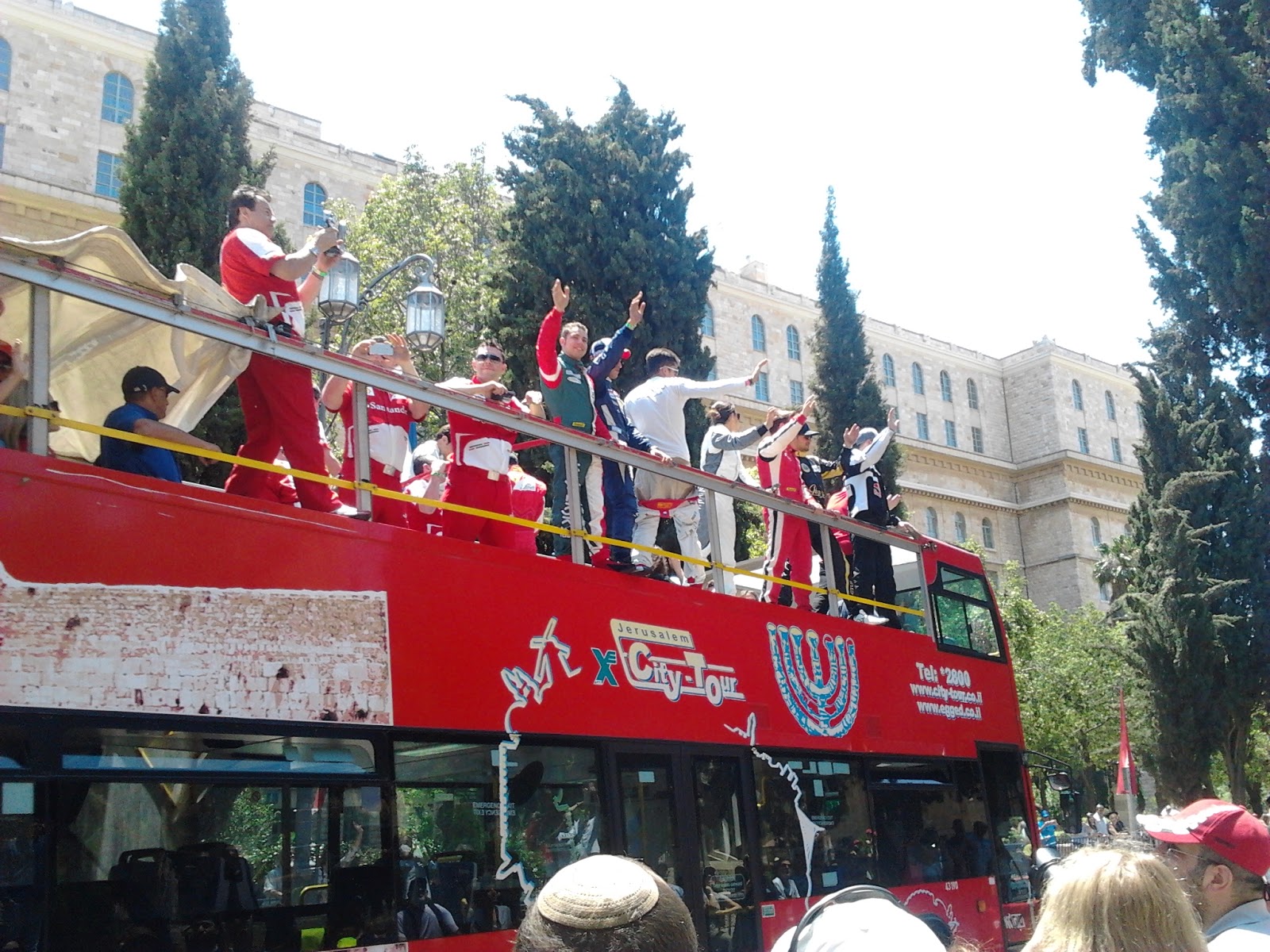 Life in Israel: Formula One Jerusalem Peace Road Show (video and photo ...
