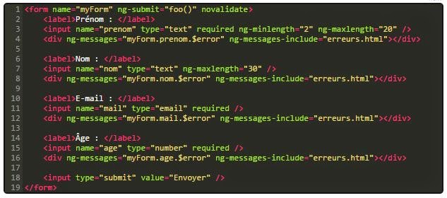 Validation de formulaire simplifiée avec AngularJS ~ Galsen Coder's