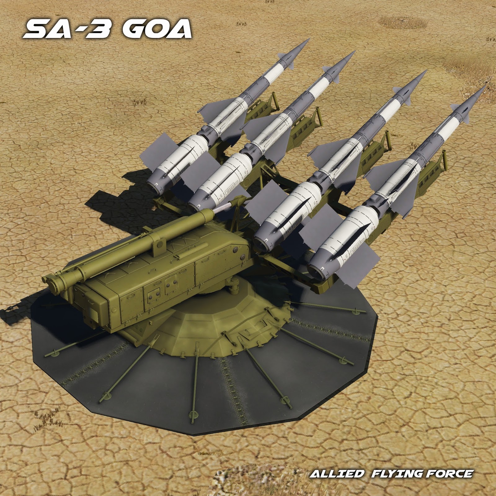ALLIED FLYING FORCE: Armamento: SA-3 GOA (S-125 PECHORA)