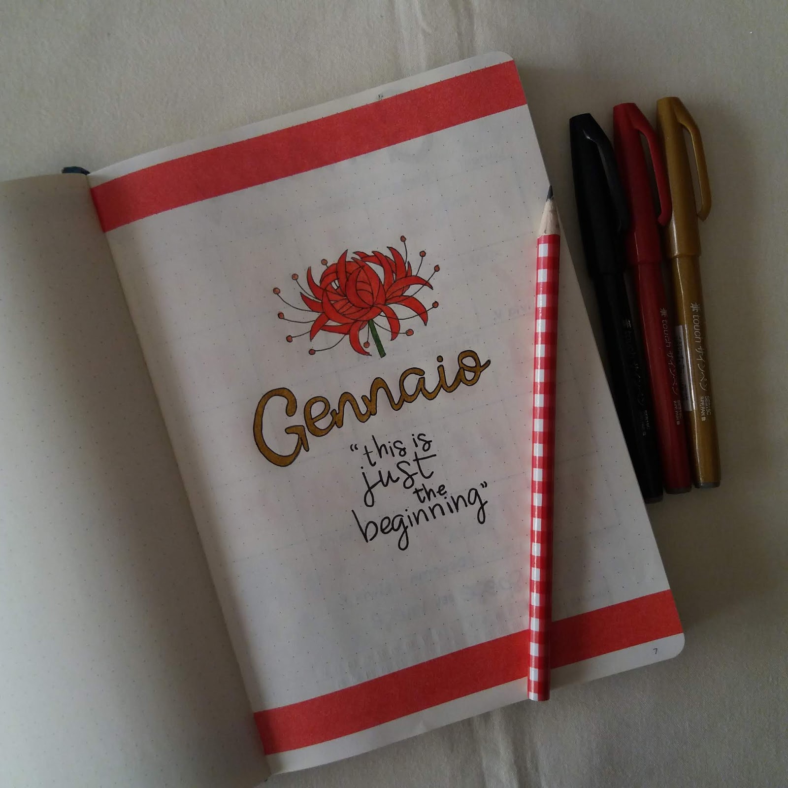 Tiny Fox in the box.: #2 - BuJo Tips!: Bullet Journal setup GENNAIO