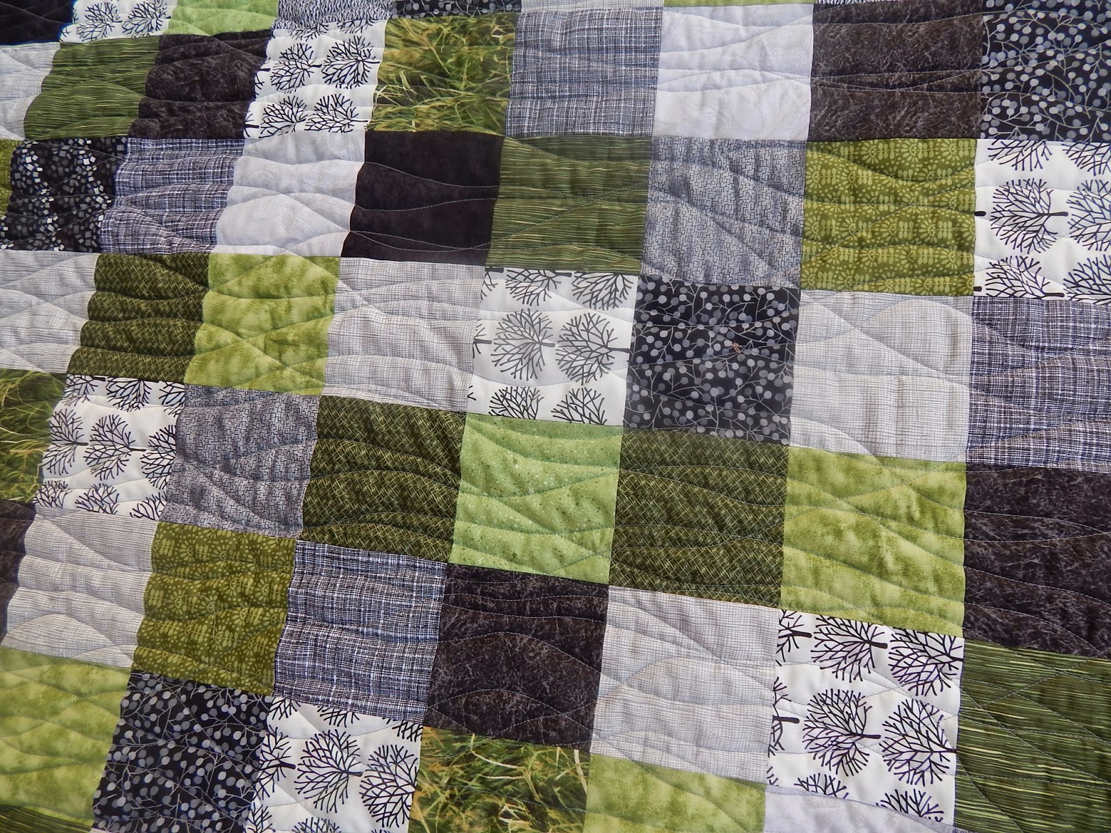 The Fleming's Nine: Winter in the Woods Patchwork Leftover Quilt