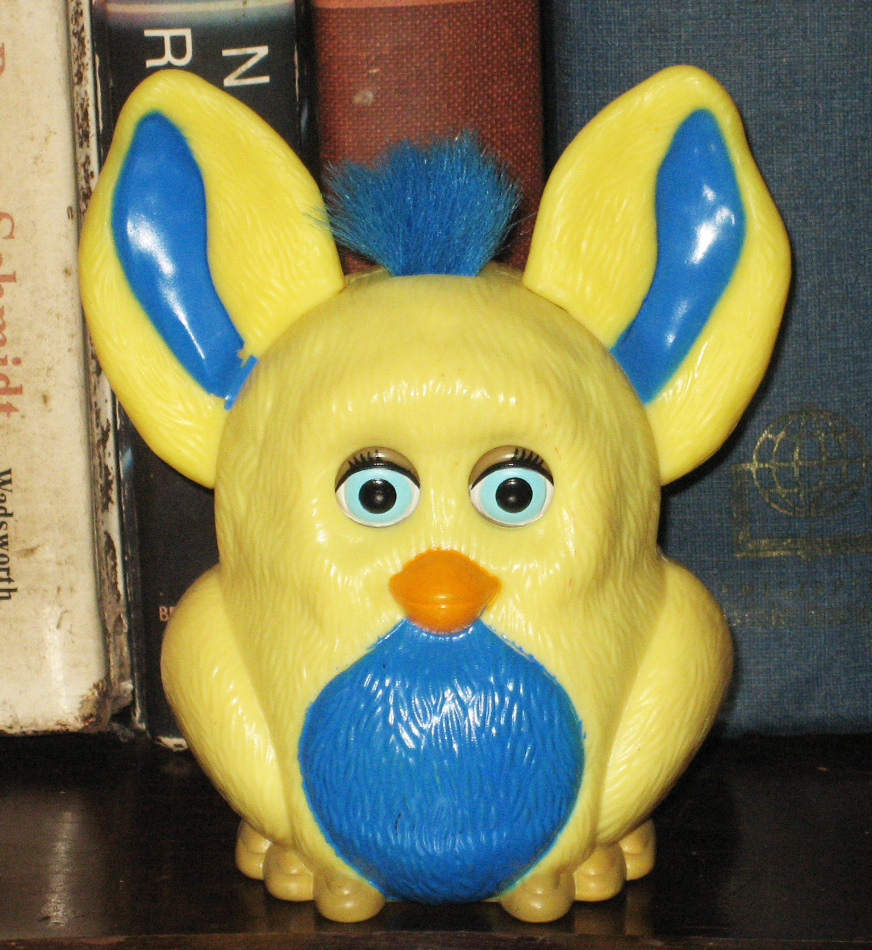 Percy's Fast Food Toy Stories : Yellow Blue Furby McD
