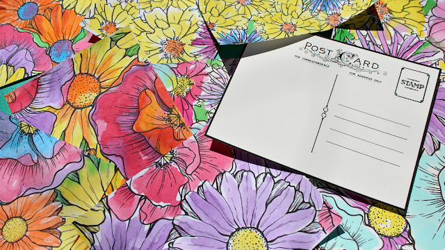 Mark Montano: Watercolor Postcard Pages and Postcard Templates