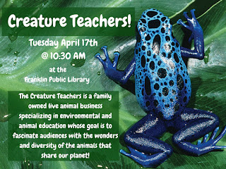 Franklin Matters: Franklin Library - "Creature Teachers" and "Minute to ...
