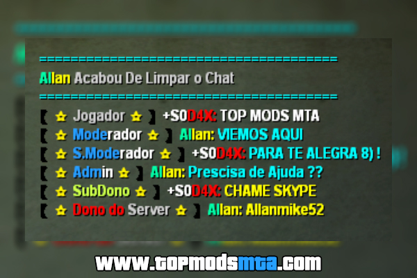 MTASA: Tags-Admin - MTA Brasil