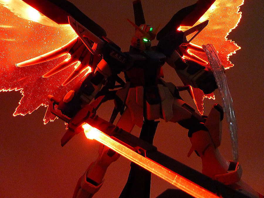GUNDAM GUY: HG 1/144 Destiny Gundam Full LED Emission - Custom Build w/ LED
