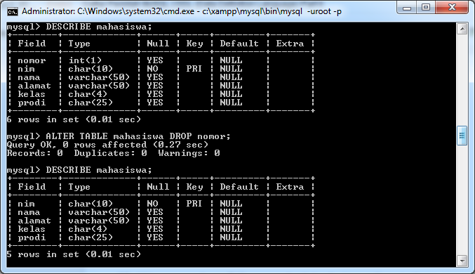 Catatan Instrumatika: Daftar Perintah MySQL | DDL (Data Definition ...