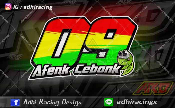 ADHI RACING DESIGN: DESAIN NOMOR START BALAP & NAMA TEAM ( Drag Bike ...