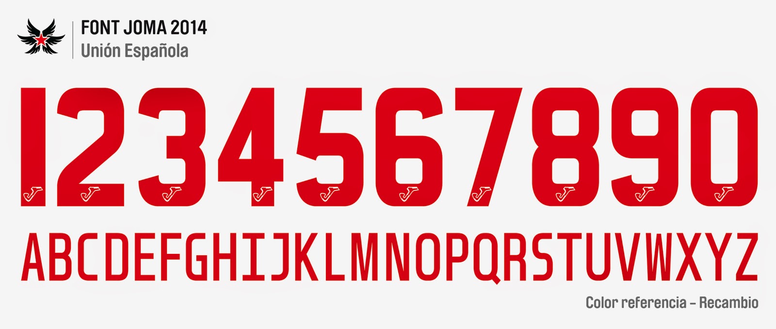 TIPOGRAFIAS Y FONTS: Font Unión Española / Joma 2013-2014