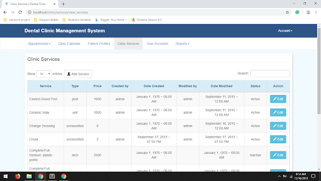 Dental Clinic Management System Source Code | IT CS Project