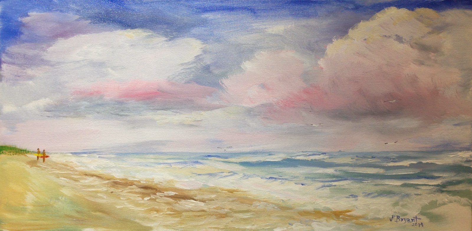 Fletcher Bryant at Beach Gallery: Checking the Waves