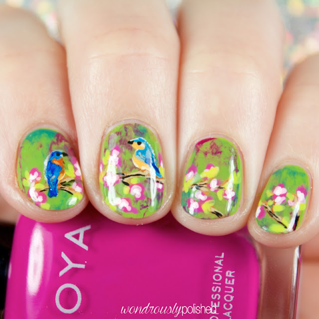 Wondrously Polished: The Digital Dozen does Spring - Day 1: Song Birds