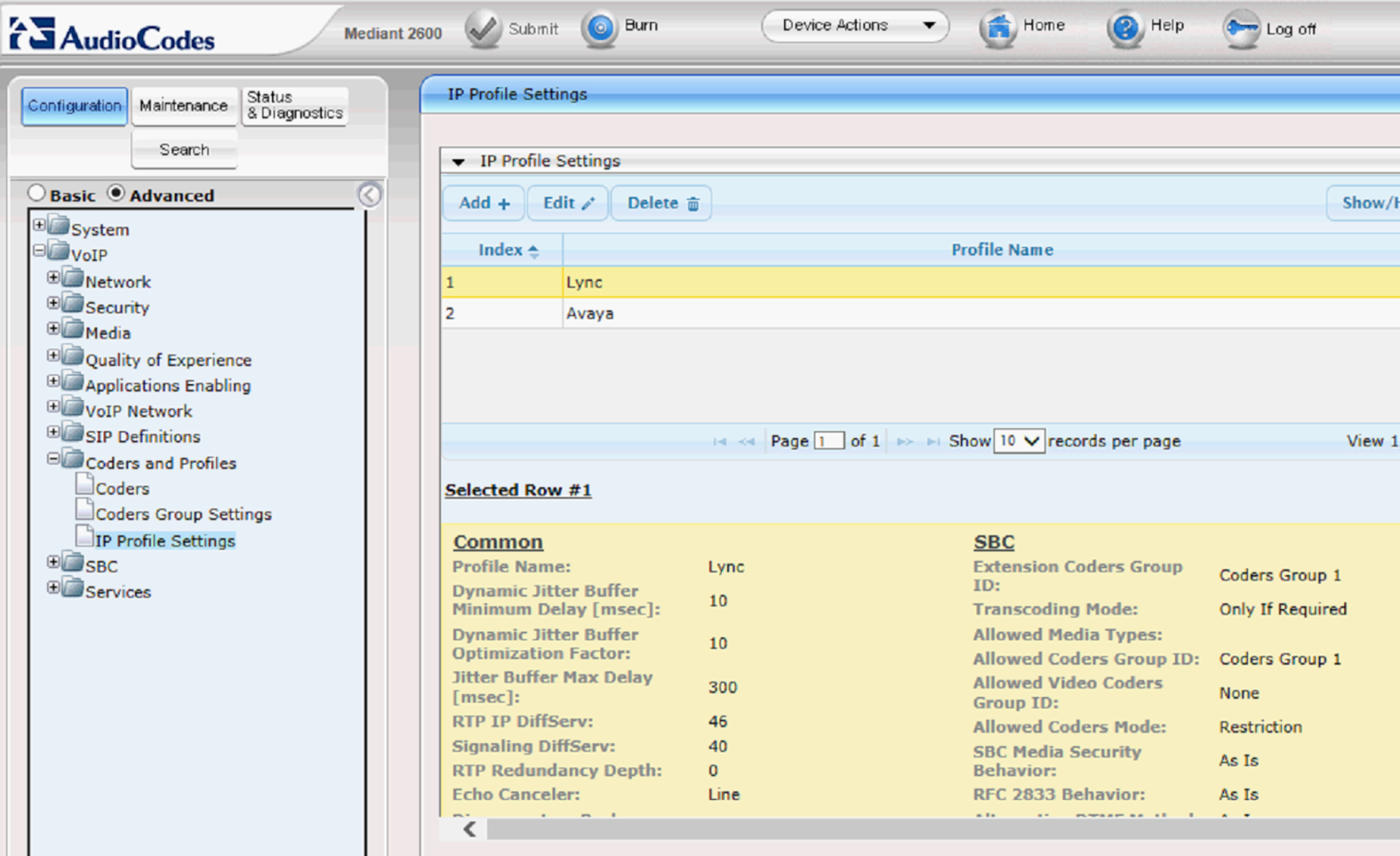 ucomsGeek: AudioCodes Configuration Logic