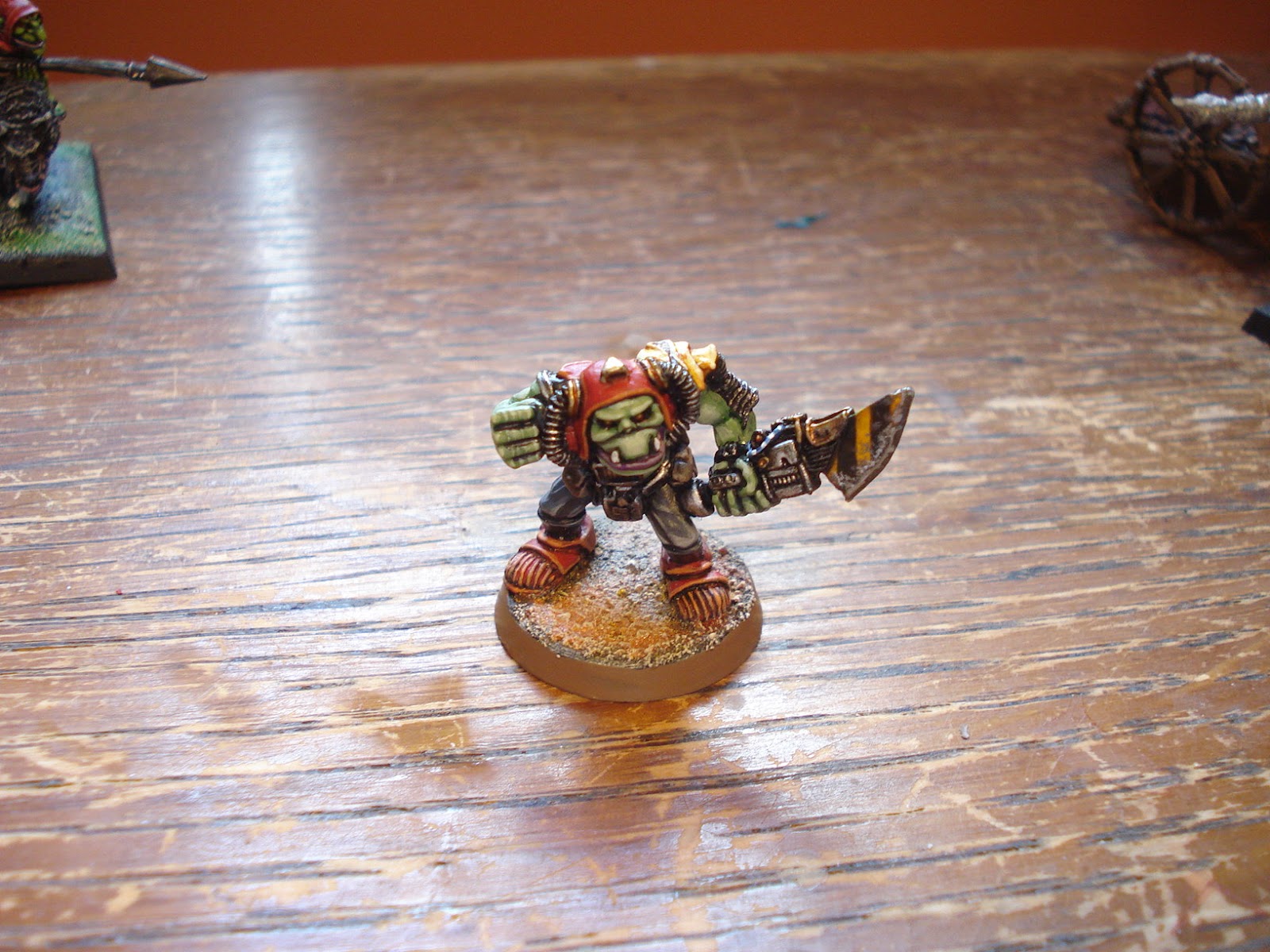 Warhammer 40,000 Rogue Trader Blog: Rogue Trader Ork Champion Finished!