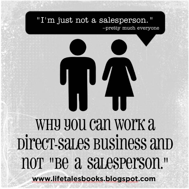 Photo & Story Treasures: I'm not a salesperson
