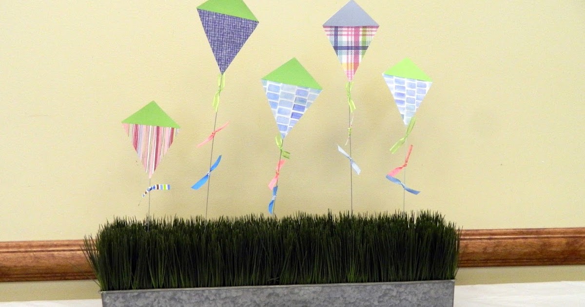 CreateJoy2Day: Spring Centerpiece- "Let's Go Fly a Kite!"