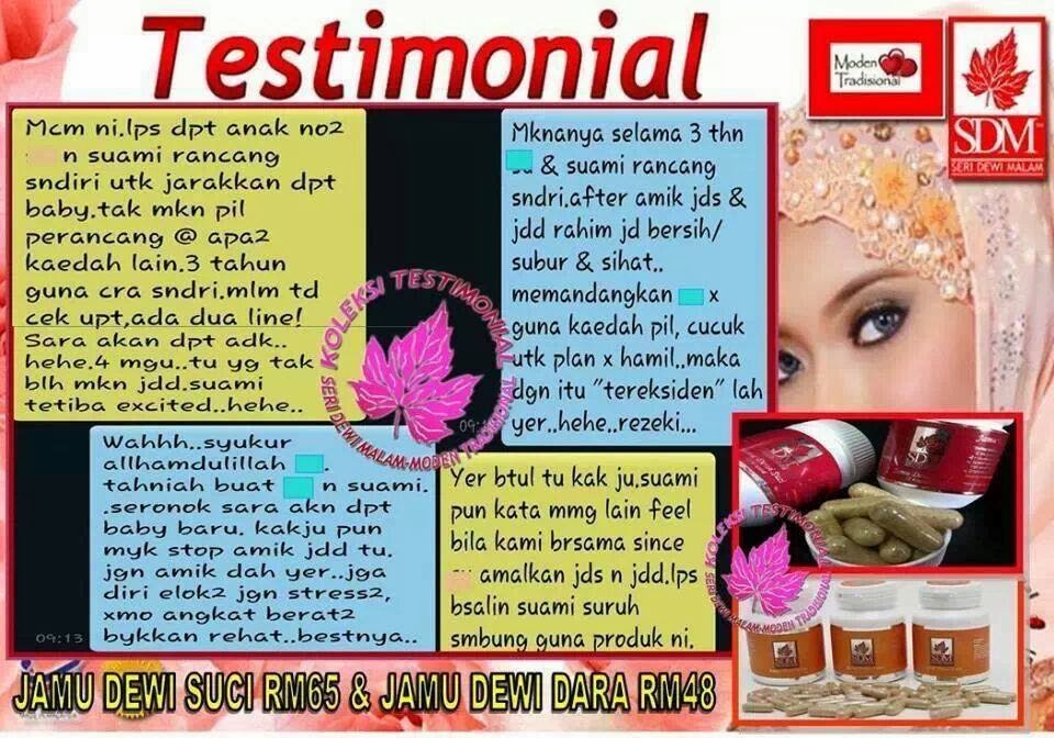 Jamu Seri Dewi Malam Rania: Jamu Seri Dewi Malam : Jamu Dewi Suci SDM RM 65