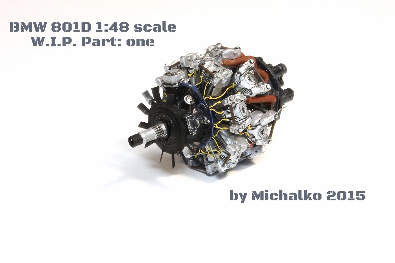 Istvan Michalko's scale models: Luftwaffe BMW 801D radial engine (WWII ...