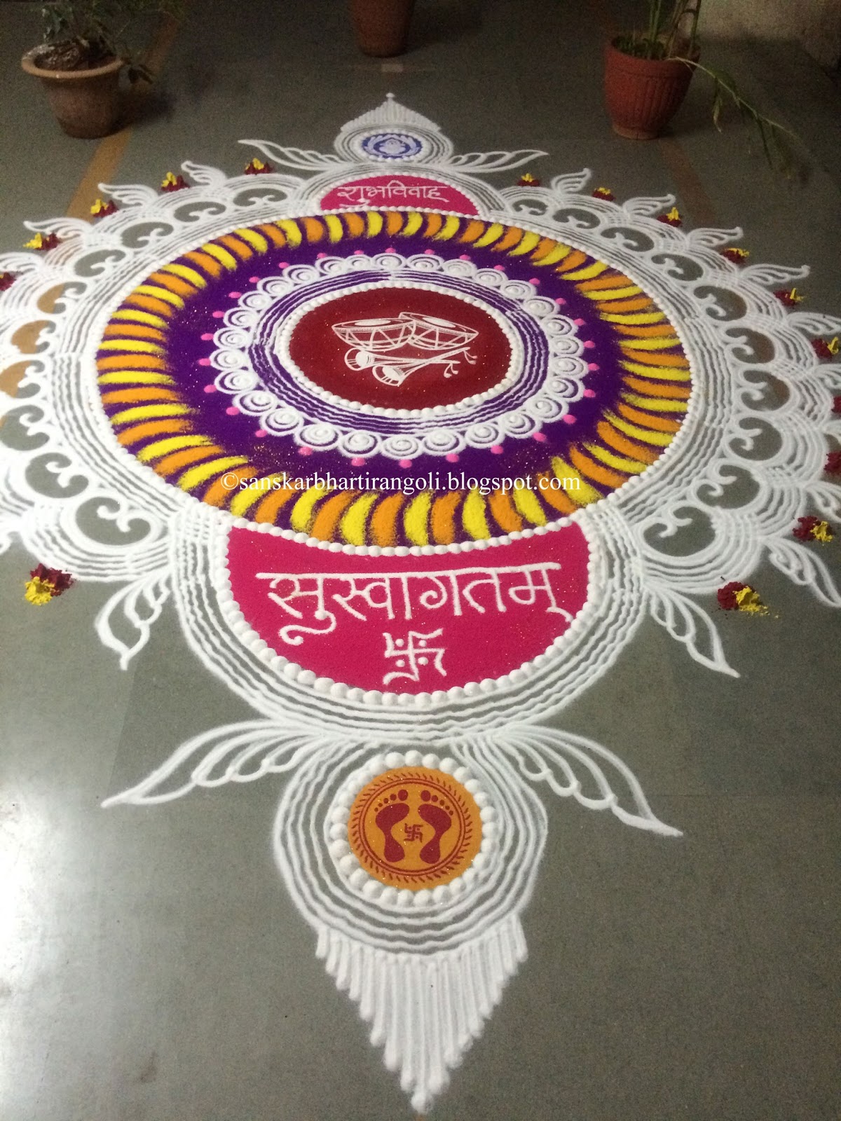 Wedding Sanskar Bharti Rangoli - Sanskar Bharti Rangoli
