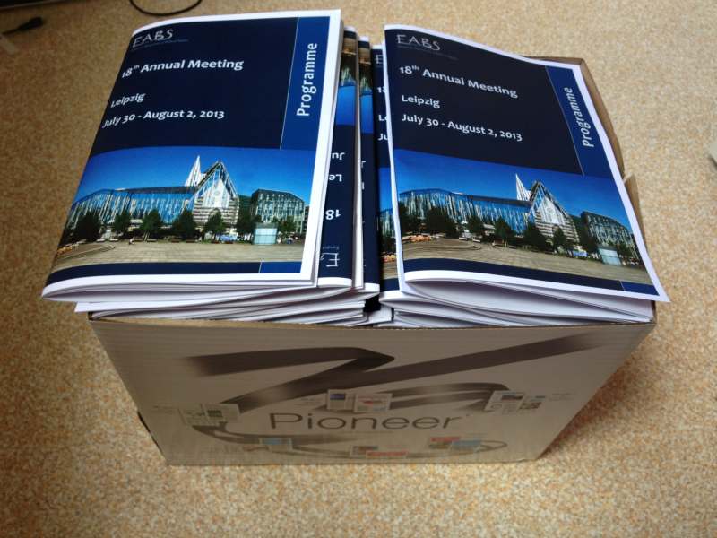 EABS 18th Annual Meeting Conference blog: Conference booklet ready!