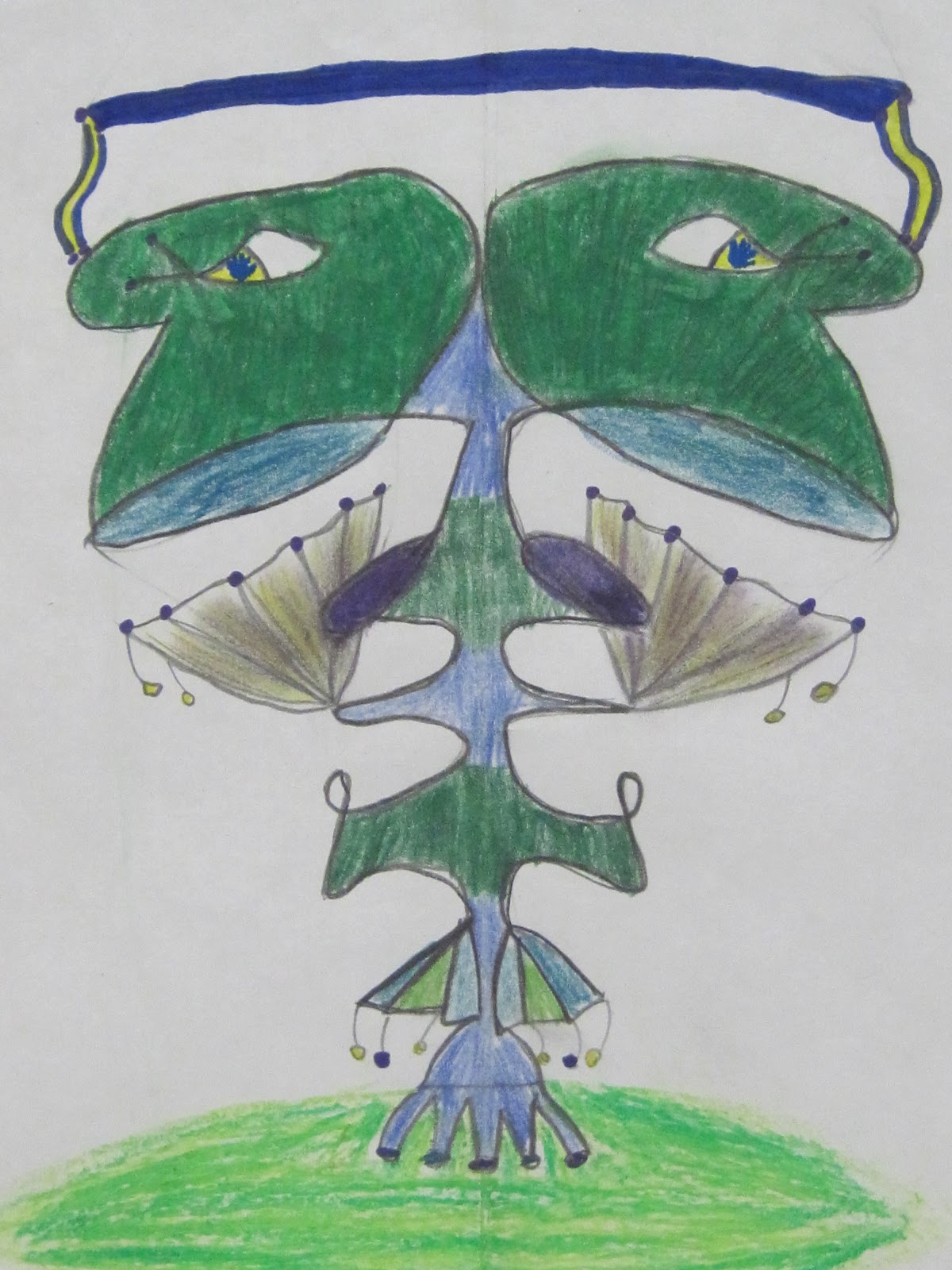 Shana's Art Room : Mirror Image Name Aliens