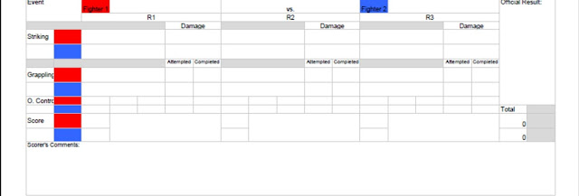 MMA Score Sheet: Mission Statement for MMA Score Sheet