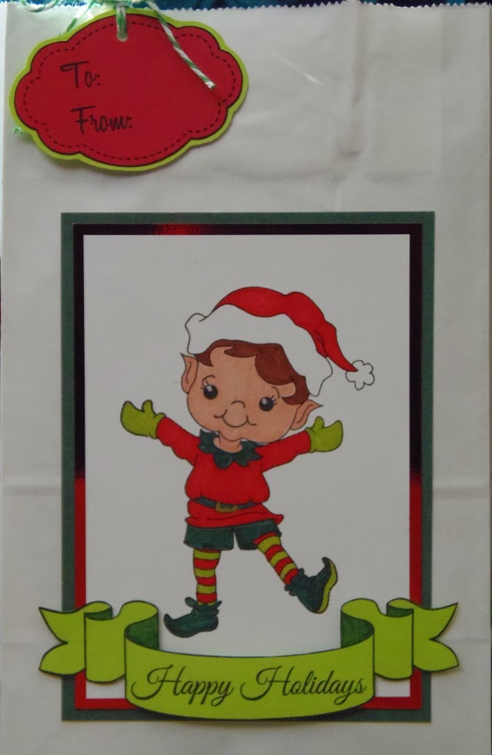 Craft with Bee: 25 Days of Christmas - Elf Gift Bag