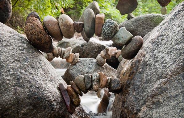 Sculptures From Stones Land Art