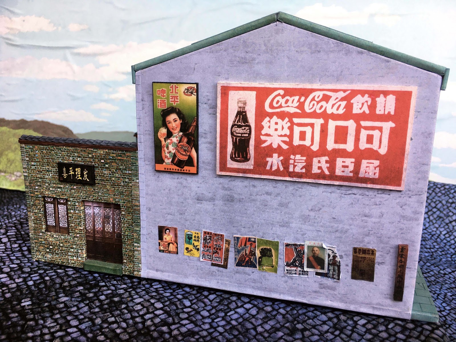 Major Thomas Foolery's War Room: Chinese Hutong Shops in 28mm