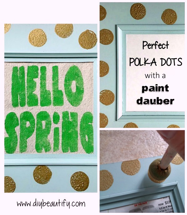 Hello Spring Sign Tutorial - DIY Beautify - Creating Beauty at Home
