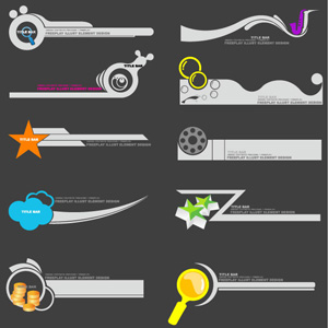 Photo Frame Wallpapers: Title Bar design vector