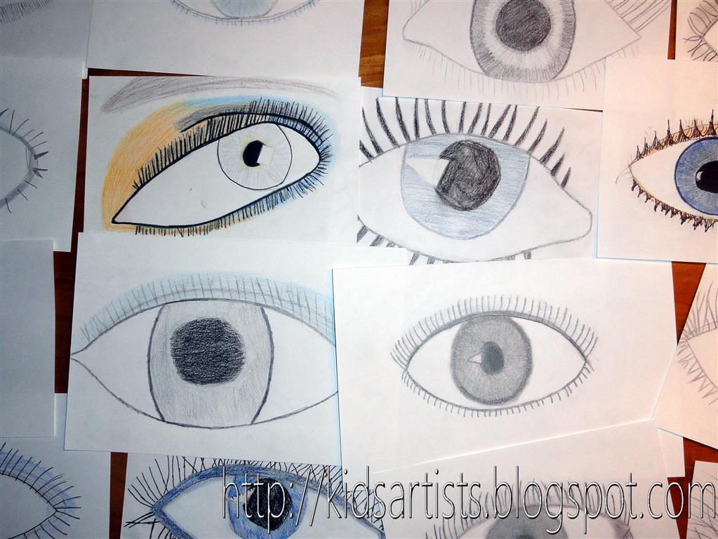 Eye Drawing For Kids