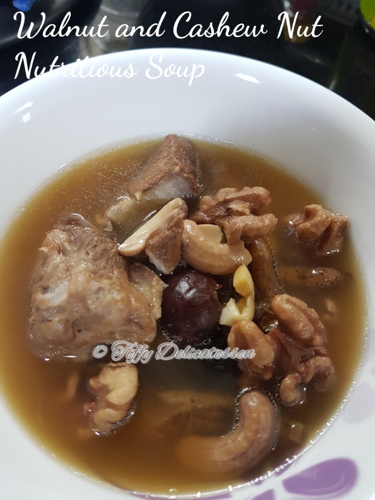 Tiffy Delicatessen: Walnut and Cashew Nut Pork Ribs Soup
