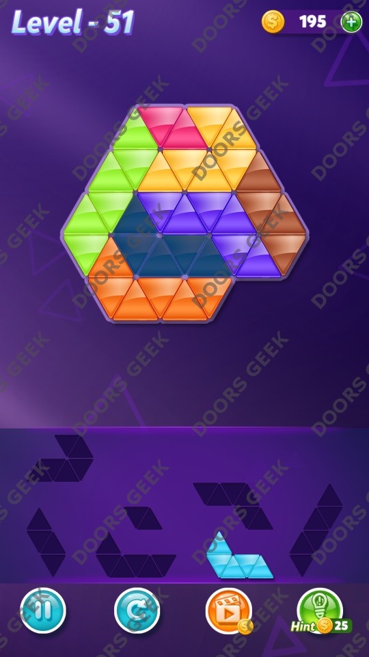 Block! Triangle Puzzle 7 Mania Level 51 Solution ~ Doors Geek