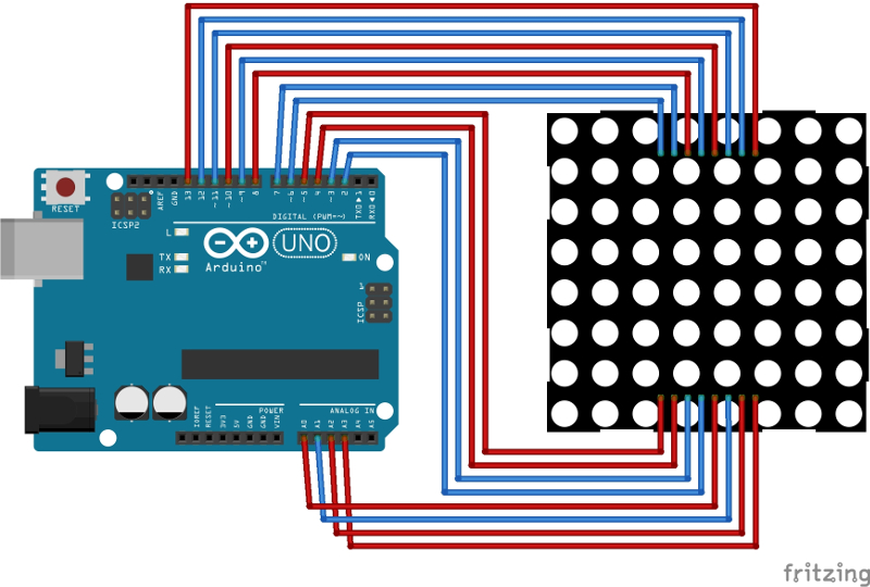 ARDUINO: Display 8x8