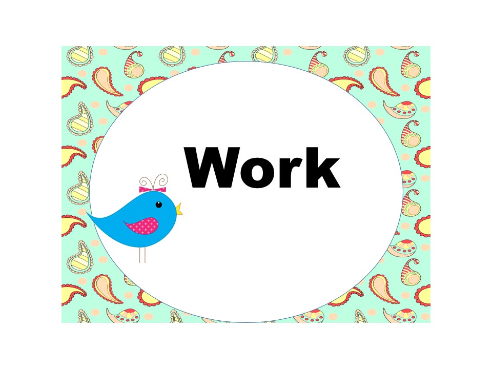 Mrs. Berry's Classroom: Student Work Poster