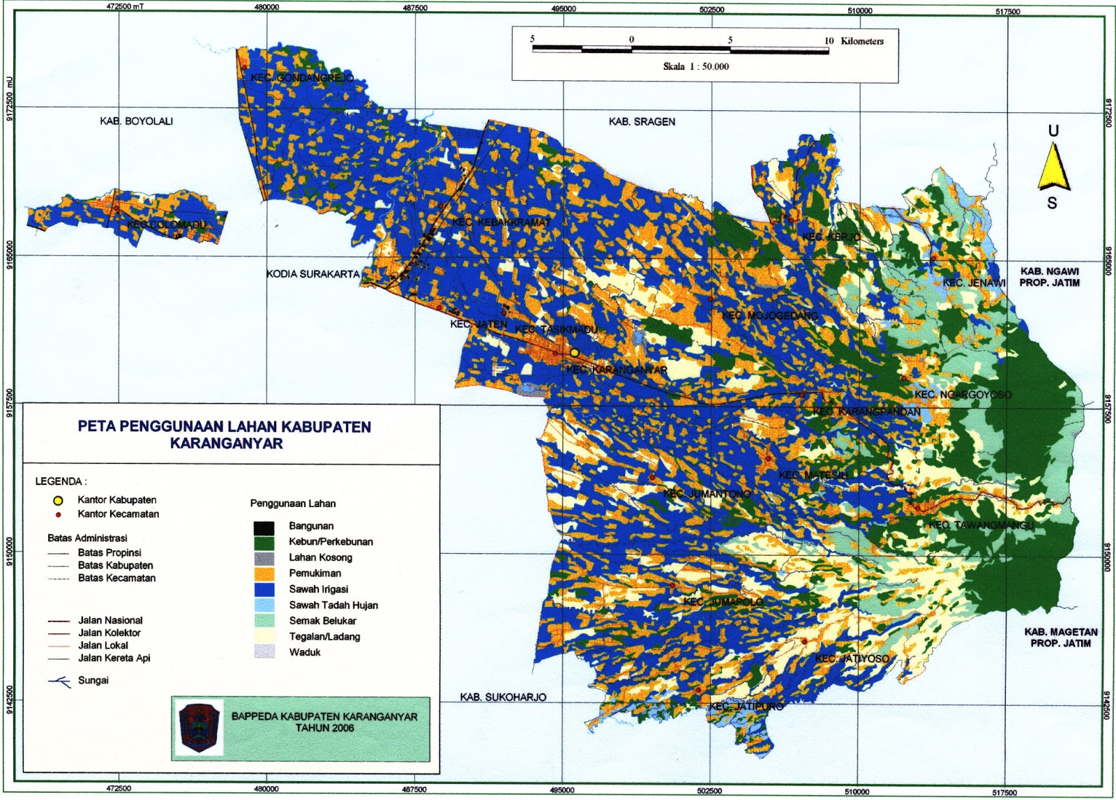Apa Aja Ada: KOLEKSI PETA KABUPATEN KARANGANYAR