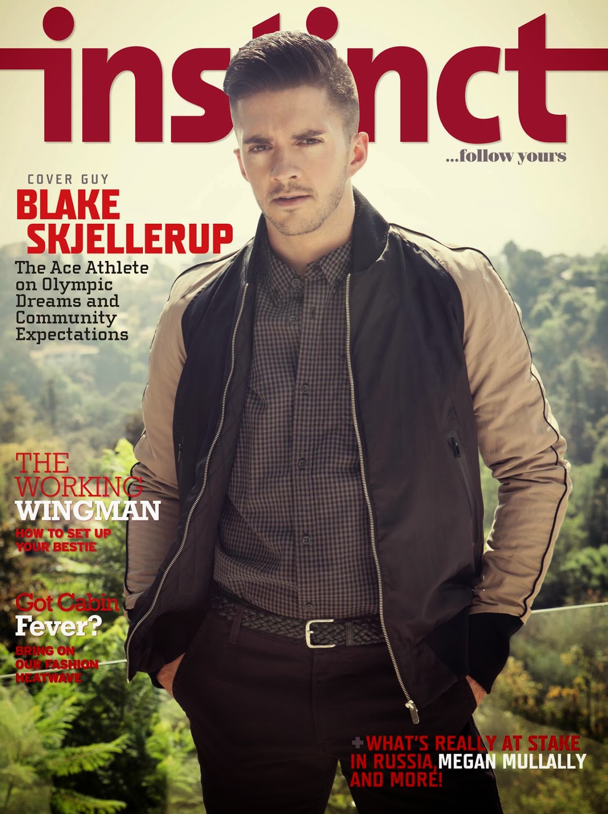 VJBrendan.com: 'Instinct' Cover Boy: Blake Skjellerup