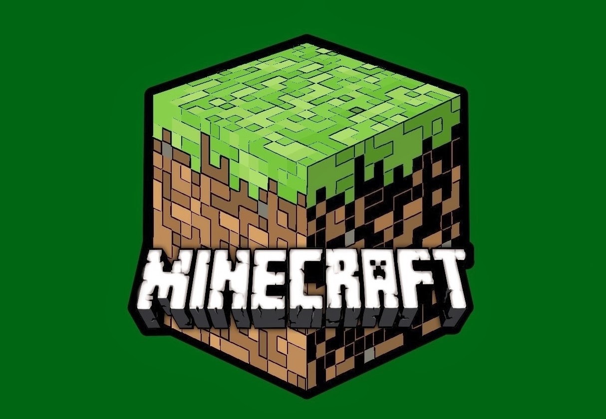 Minecraft Logo Blue