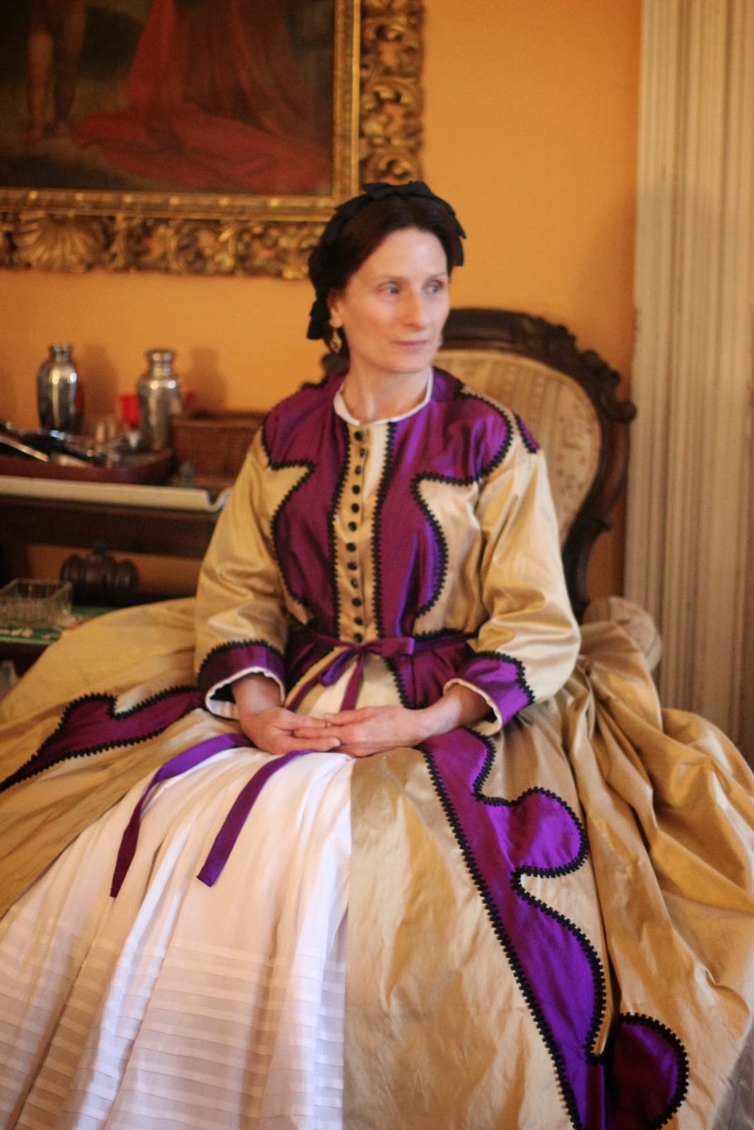 Couture Historique: Welbourne 1863: Silk Wrapper