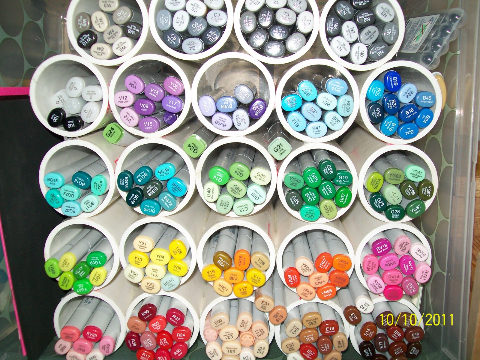 Bobbkat's Hobby Blog: Copic Marker Storage
