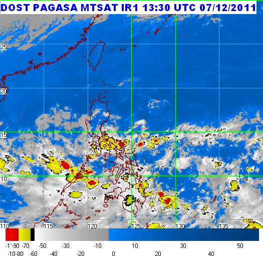 Weather Forecast Philippines Today - 12.07.11 PM