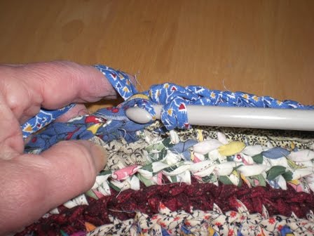 A Home Grown Journal: Crocheted Rag Rug Tutorial: Part Four