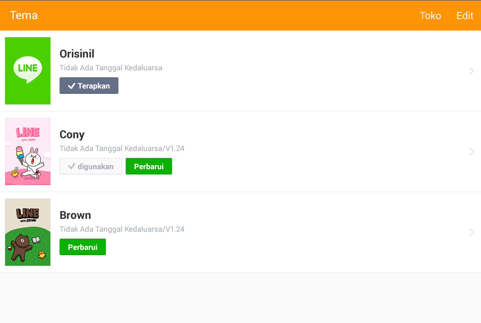 Download dan Cara Mengganti Tema atau Theme LINE Android Tanpa Aplikasi | Sekedar Sharing