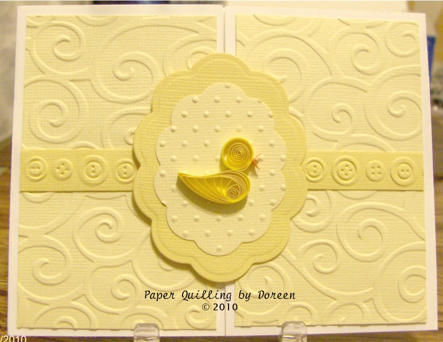 Creative Paper Quilling by Doreen: Baby Cards