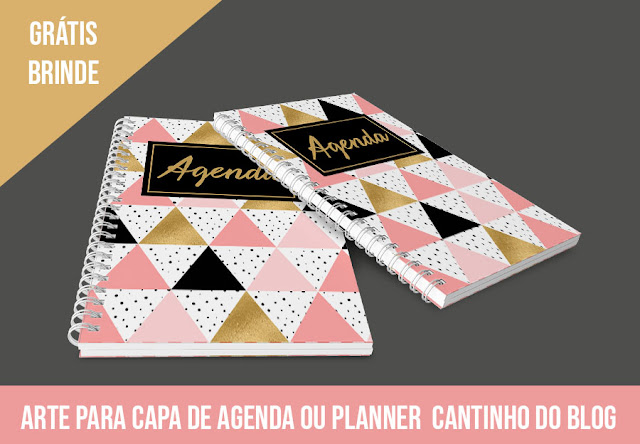 Capa para agenda e Planner grátis free para baixar - Cantinho do blog
