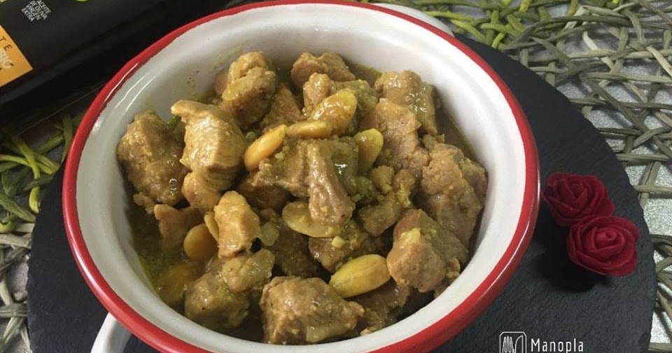 Manopla y Mantel: CARNE DE CERDO AL CURRY EN GME, F y G y TRADICIONAL.
