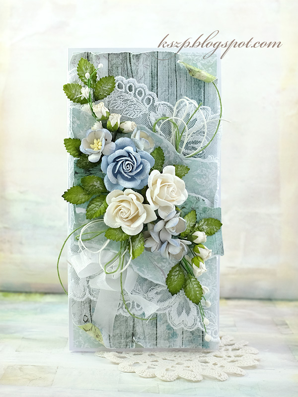 Wild Orchid Crafts: Turquoise card