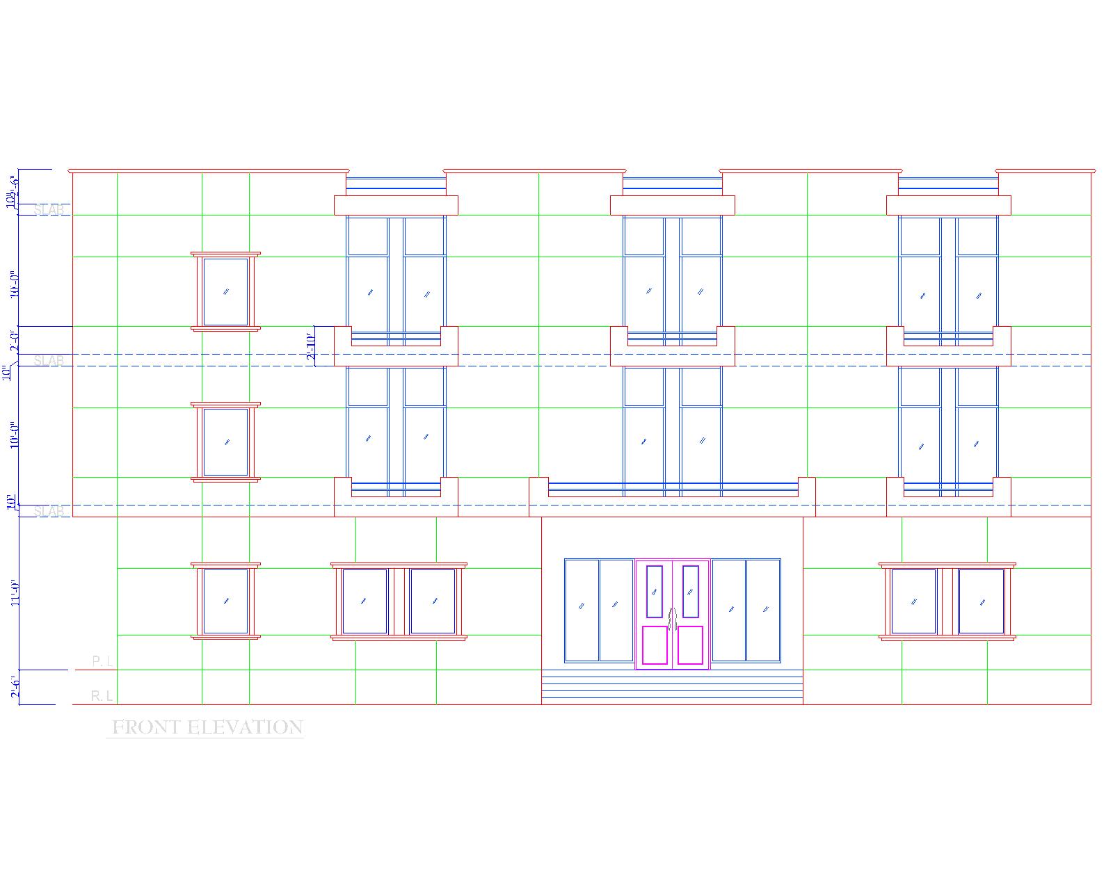 Section Elevation AutoCAD: Elevation